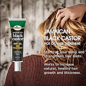 Difeel Hot Oil Hair Treatment with Jamaican Black Castor Oil 1.5 oz. (Pack of 2)
