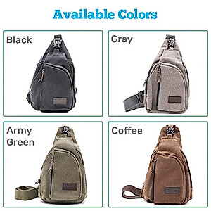 Kalevel Outdoor Travel Crossbody Backpack Casual Shoulder Chest Bag (Black,L)