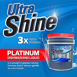 Ultra Shine™ 3X Platinum™ Dishwashing Liquid - 5 Gallons (Retail Case w/Pump)