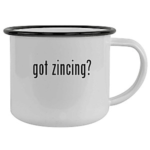 got zincing? - 12oz Camping Mug Stainless Steel, Black