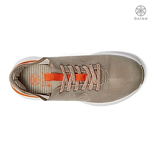 Gaiam Yoga Womens Walking Shoes with Lightweight Breathable Mesh - Casual Comfortable Athletic Tennis Walking Sneakers for Women with Memory Foam - Tan, 9.5 Medium