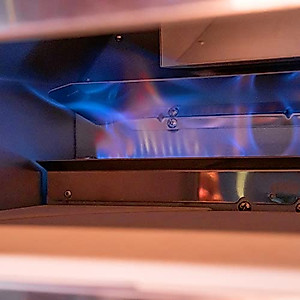 Nexgrill 12 in. Outdoor Gas Pizza Oven Portable Propane Pizza Grilling Stove, Easy Rotation System, Outdoor Kitchen, 15000BTUs, 182 sq. in. cooking space, Rear Access Smoker Box, Portable, 820-0084B