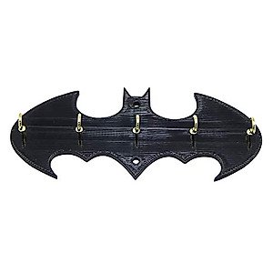 Medallurgy Retro Batman Key Rack Holder Hanger Hook Dark Knight Entryway Organization Decor Wall Key Hooks Jewelry Organizer