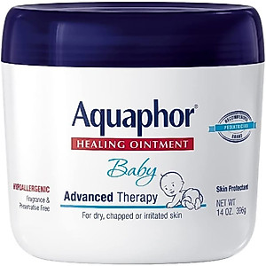 Aquaphor Baby Healing Ointment Advanced Therapy 14 Ounce Jar (414ml) (2 Pack)