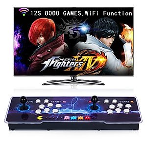 RegiisJoy 28890 in 1 Arcade Game Console Pandoras Box 60S, Retro Game Machine for PC & Projector & TV, 2-4 Players, 3D Games, Search/Hide/Save/Load/Pause Games, 1280X720, Separate Console