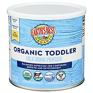 Earth's Best Organic Toddler Milk Drink Powder, Natural Vanilla, 21 Oz