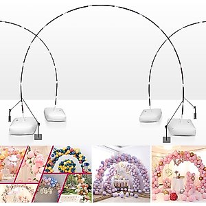 Round Backdrop Stand Circle Backdrop Stand Circle Balloon Arch Frame Kit for Circle Wedding Arch Flower Ring Stand Party Background Decoration…… (9x10FT)