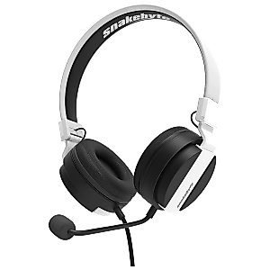 Snakebyte White Foldable Playstation 5 Head Set - For Gaming Consoles with detachable Mic, Inline Control, Wired 3.5Mm Headphone for Use with PS3-PS4 -PS5