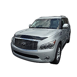 Auto Ventshade [AVS] Aeroskin Hood Protector | 2011 - 2013 Infiniti QX56, Low Profile/Flush - Smoke | 322040
