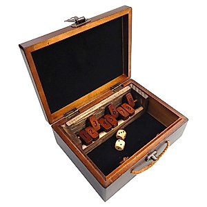 Sarah Wood Shut The Box Board Game in Case