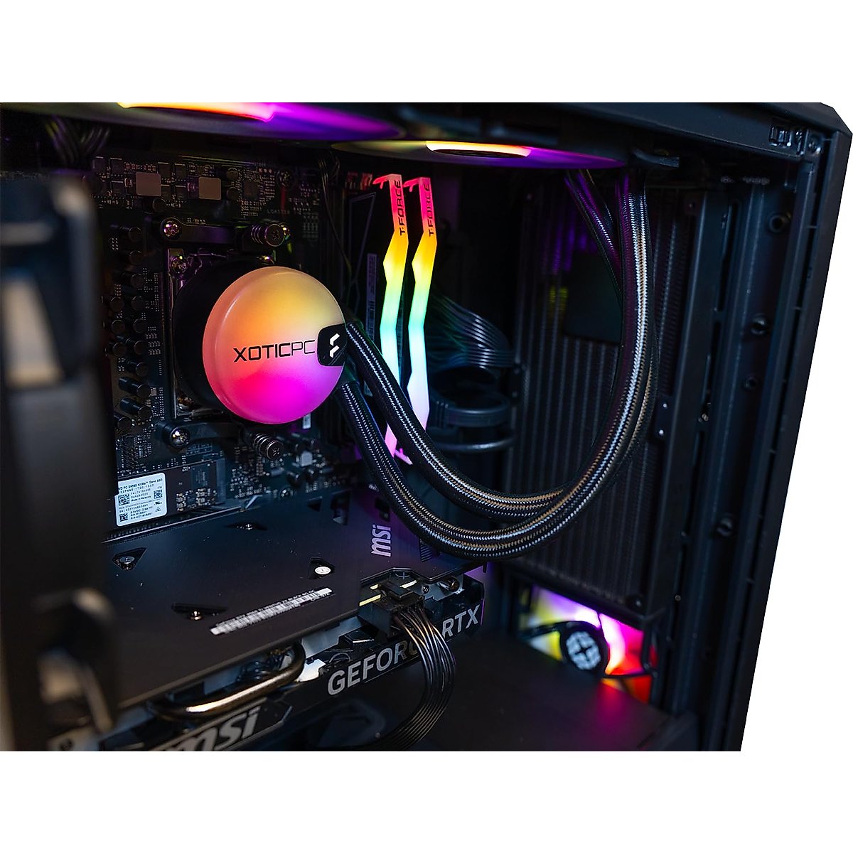 Meshify C Gaming Desktop (Intel i7 14700KF 20-Core 5.4GHz Turbo, RTX 4070 12GB, 2TB NVMe SSD, 16GB DDR4, Win 11H) Gamer Computer PC