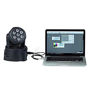 GIDERWEL USB to DMX Interface Adapter/Dongle,USB DMX512 Cable LED Controller Studio Computer PC Stage Lighting Controller Dimmer for Signal Conversion of Stage Light