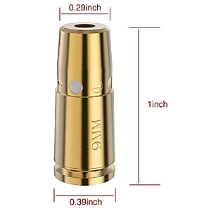 EZshoot Bore Sight 9mm Laser Boresighter with 3 Sets of Batteries