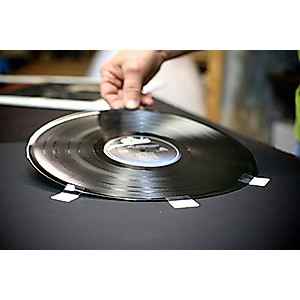 Frame My Collection Picture Disc 12" LP Vinyl Record Frame Display Black Matting (Wooden Black Frame) With Wall Hanger UV Glass Easy Mount System