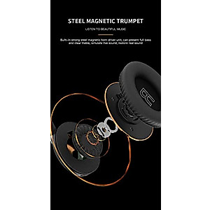 Portable Wireless Headphones - Foldable Lightweight Over-Ear Headphones, Ergonomically Designed Bluetooth Headphones, Soft and Comfortable for Office, School, Travel, Sports