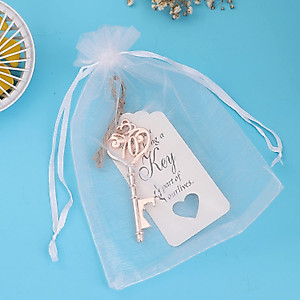 25 Pack 70th Birthday Party Favors 70 Shaped Key Bottle Openers for Birthday 70th Birthday Gifts Souvenirs for Guest,70th Birthday Party Decorations (25, Gold 70th)