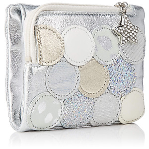 Tsumorichisato Folding Wallet, Mini Wallet, New Multi-Dots, Silver