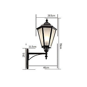 WSSBK Garden Lights - Outdoor Waterproof Wall Lights Outdoor Courtyard Balcony Home Garden Simple Villa Doors Corridor Aisle Lights