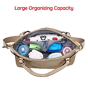 SoHo Lansing Vegan Leather Diaper Bag 4Pc Purse