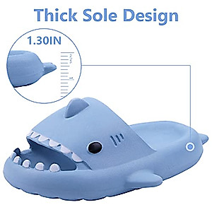 LAKIGE Kids Shark Cloud Slides | Toddler Boys Girls Shower Slippers | Boys Girls Cute Cartoon Fish Flip Flops | Beach Pool Home Sandals | Quick Dry Non-Slip