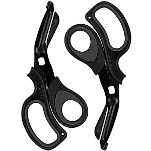 MEUUT 2 Pack Medical Scissors Trauma Shears for Nurses -Patented Bandage Scissors with Non-Stick Blades, Surgical Grade Shears Stainless Steel EMT Scissors for All Purpose
