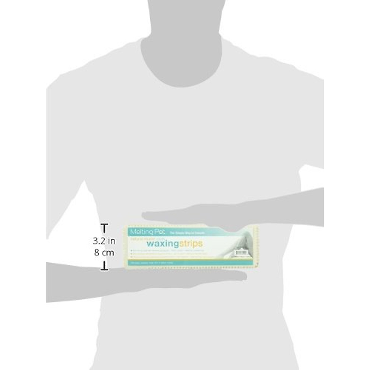 Melting Pot Natural Muslin Cloth Waxing Strips, 9 Inch, 100 Count