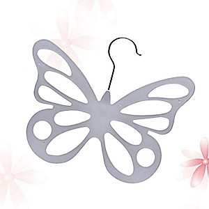 TOPBATHY Scarf Hanger Butterfly Shaped Hanger Holder Closet Organizer for Tie Scarf Blet Muffler (Random Color)
