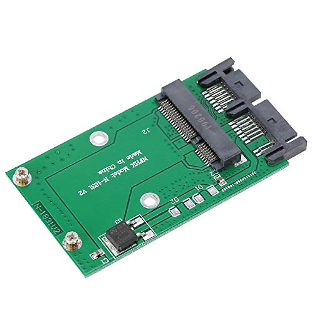 Demeras Adapter Converter Converter Card Long Service Life MSATA to Micro SATA Card, Simple Installation Reliable Converter Disc for PC for Computers for Notebook
