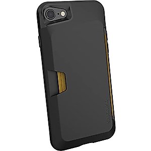 Smartish iPhone 7/8/SE (2020) Wallet Case - Wallet Slayer Vol. 1 [Slim + Protective + Grip] Credit Card Holder for Apple iPhone SE 2020 & iPhone 7/8 - [Silk] - Black Tie Affair