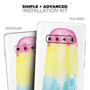 DesignSkinz Summer Mode Ice Cream v2 Protective Vinyl Decal Wrap Skin Cover Compatible with The Samsung Galaxy S20 (Screen Trim & Back Glass Skin)
