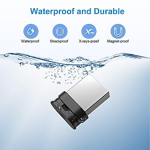 RAOYI USB Stick 128GB USB 3.0 Flash Drive with Lanyard,128G Mini Fit Memory Stick Ultra Slim Thumb Drive Zip Drive for PC Desktop-Black