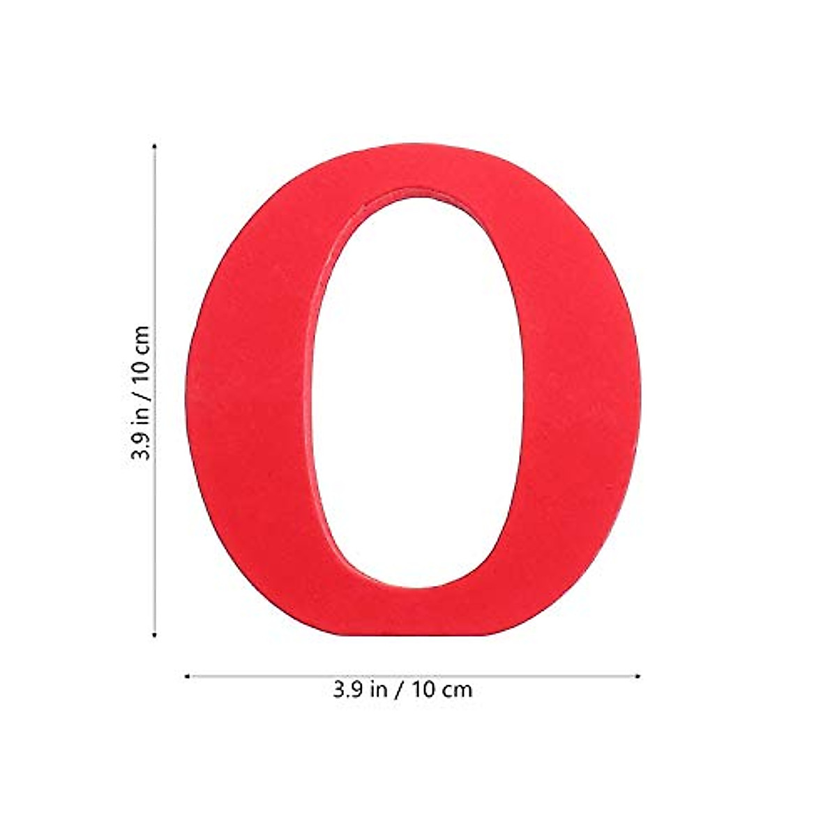 BinaryABC Valentines Day Wooden Block Love Sign,Valentines Day Table Love Signs,Valentines Day Wedding Home Decor,4Pcs(Red)