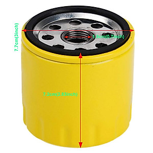 HIFROM 24 050 13-S Fuel Filter 52 050 02-S Oil Filter 25 083 01-S Air Filter & Pre Filter Replacement for Kohler Lawnmower Engine Lawn Mower Air Cleaner Tune up Kit