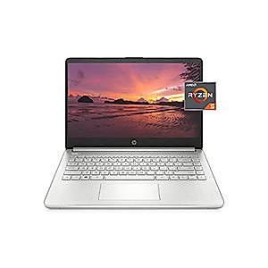 HP 14 Laptop, AMD Ryzen 5 5500U, 8 GB RAM, 256 GB SSD Storage, 14-inch Full HD Display, Windows 10 Home, Thin & Portable, Micro-edge & Anti-glare Screen, Long Battery Life (14-fq1021nr, 2021)