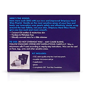 completely bare bare more ouch LESS Strip-Less Hard Wax Pearls Kit