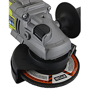 Ryobi P423 18V One+ Brushless 4-1/2" 10,400 RPM Grinder and Metal Cutter w/ Adjustable 3-Position Side Handle and Onboard Spanner Wrench (Battery Not Included, Power Tool Only)