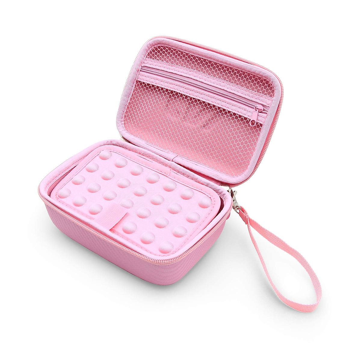 CASEMATIX Clipper Guard Holder with 12 Clipper Blade Case Slots Compatible with Oster Clippers, Andis Clipper Blades, BaBylissPRO Blades, Wahl Blades with Metal Blade Holder Top Pocket - Case Only