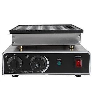 Mini Dutch Pancake Maker,Waffle Pancakes Maker Machine 950W 25 Holes Nonstick Electric Dorayaki Maker Machine for Bakery Home Kitchen Restaurant Bar (12.99X12.68X6.69Inch)