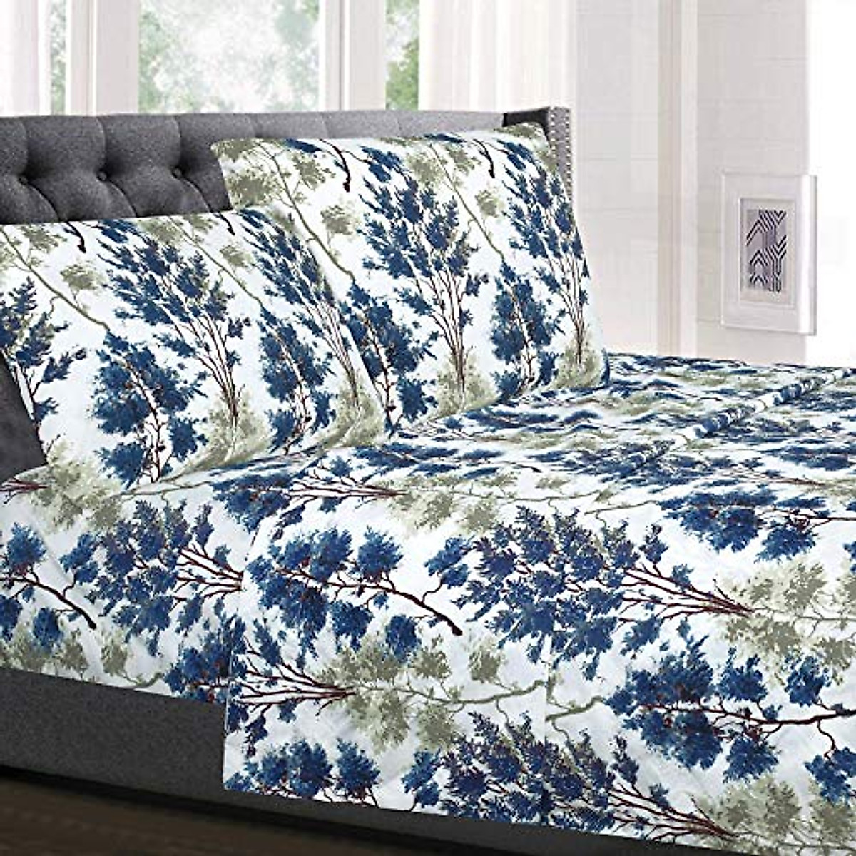 Queen Size Bed Sheets - Breathable Luxury Sheets with Full Elastic & Secure Corner Straps Built In - 1800 Supreme Collection Extra Soft Deep Pocket Bedding Set, Sheet Set, Queen, Florence