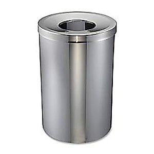 Genuine Joe 30 Gallon Stainless Steel Trash Receptacle