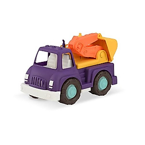 Battat- Wonder Wheels- Toy Excavator Truck – Digger Truck With Moveable Arm, Bucket, Cab – Construction Toy For Toddlers- Recyclable – 1 year +