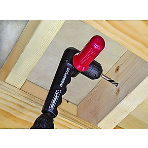 Milescraft 1304 Drill90PLUS - Right Angle Drill Attachment,Black Red