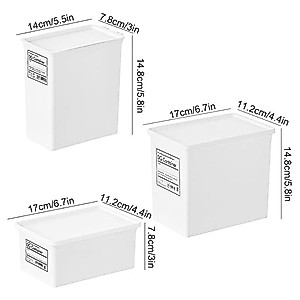 Laundry Powder Container, Household Washing Powder Storage Tin Laundry Powder Box for Holding Pods Tablets Detergent(C)