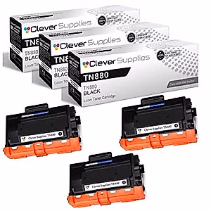 CS Compatible Toner Cartridge Replacement for Brother TN880 Laser Black