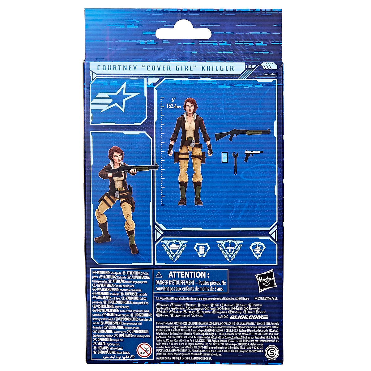 G.I. Joe Classified Series Courtney “Cover Girl” Krieger Action Figure 59 Collectible Premium Toy 6-Inch-Scale with Custom Package Art