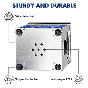 Ultrasonic Cleaner 200W Heated Parts Cleaner 2L (1.5L liquid capacity) for Small Carburetors Injectors Guns Bullets Brass and Jewelry Professional Stainless Steel Ultrasonic Bath 2023 Upgrade