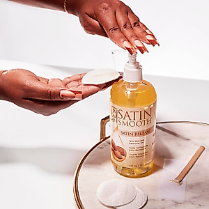 Satin Smooth Satin Release Wax Residue Remover Oil, Post-Wax Treatment Fast-Dissolving, 16 oz, 1-pack