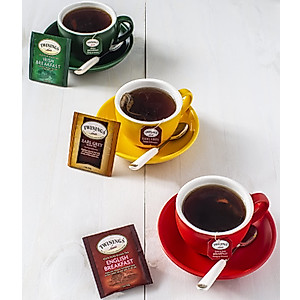 Twinings Tea Bags & By The Cup Honey Sticks Variety 40 Ct including English Breakfast, Earl Grey, & More