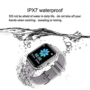 XXXDXDP Smart Watch Men Women Full Touch Heart Rate Blood Pressure Monitor Connect Smartwatch Fitness for iOS Android (Color : E)