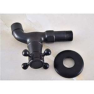 NZDY Faucet Oil Rubbed Bronze Outdoorgarden Water Tap Mop Pool Faucet Laundry Sink Cold Water Tap